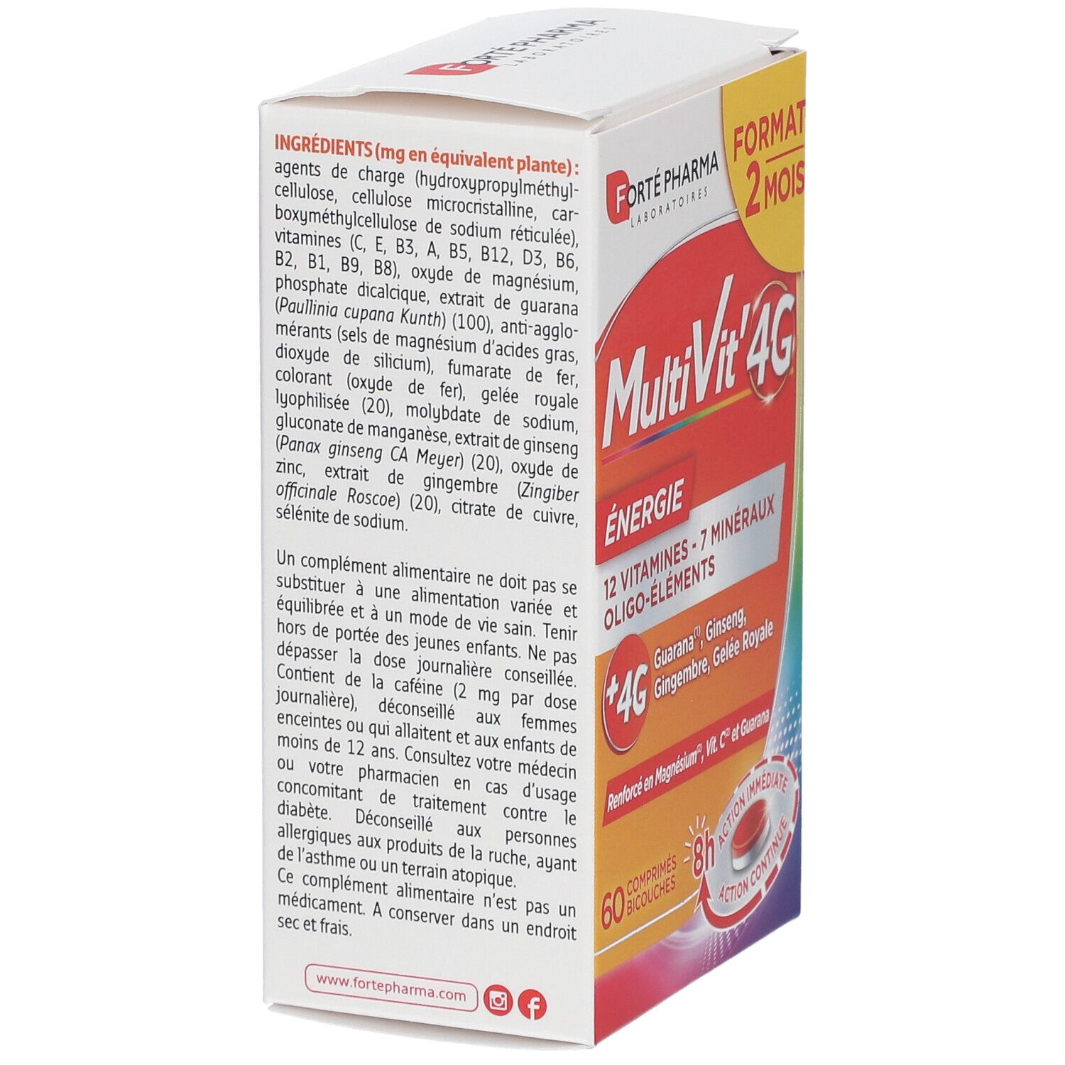 Forté Pharma MultiVit'4G Energie 60 St - Redcare Apotheke