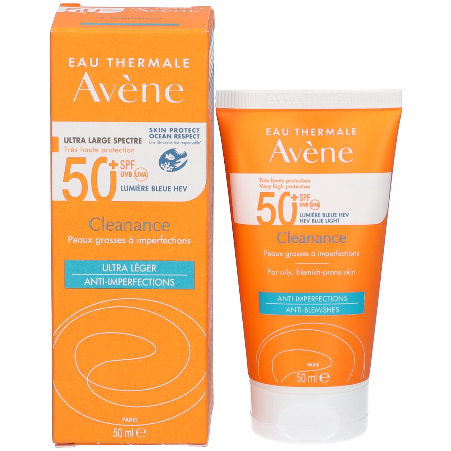 Avène Solaire Cleanance SPF50+ UVB UVA Blaulicht HEV 50 ml - Redcare ...