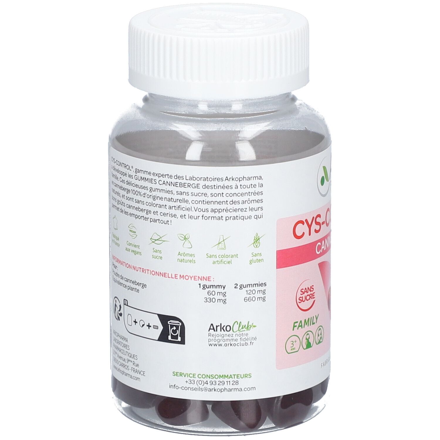 Arkopharma Cys-Control® Cranberry Gummies 60 St - Redcare Apotheke