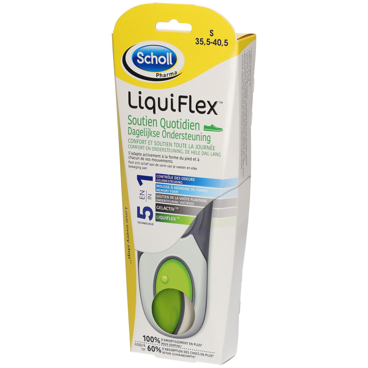 Scholl Einlegesohlen LiquiFlex™ Alltagsunterstützung Herren T1 (35,5-40 ...