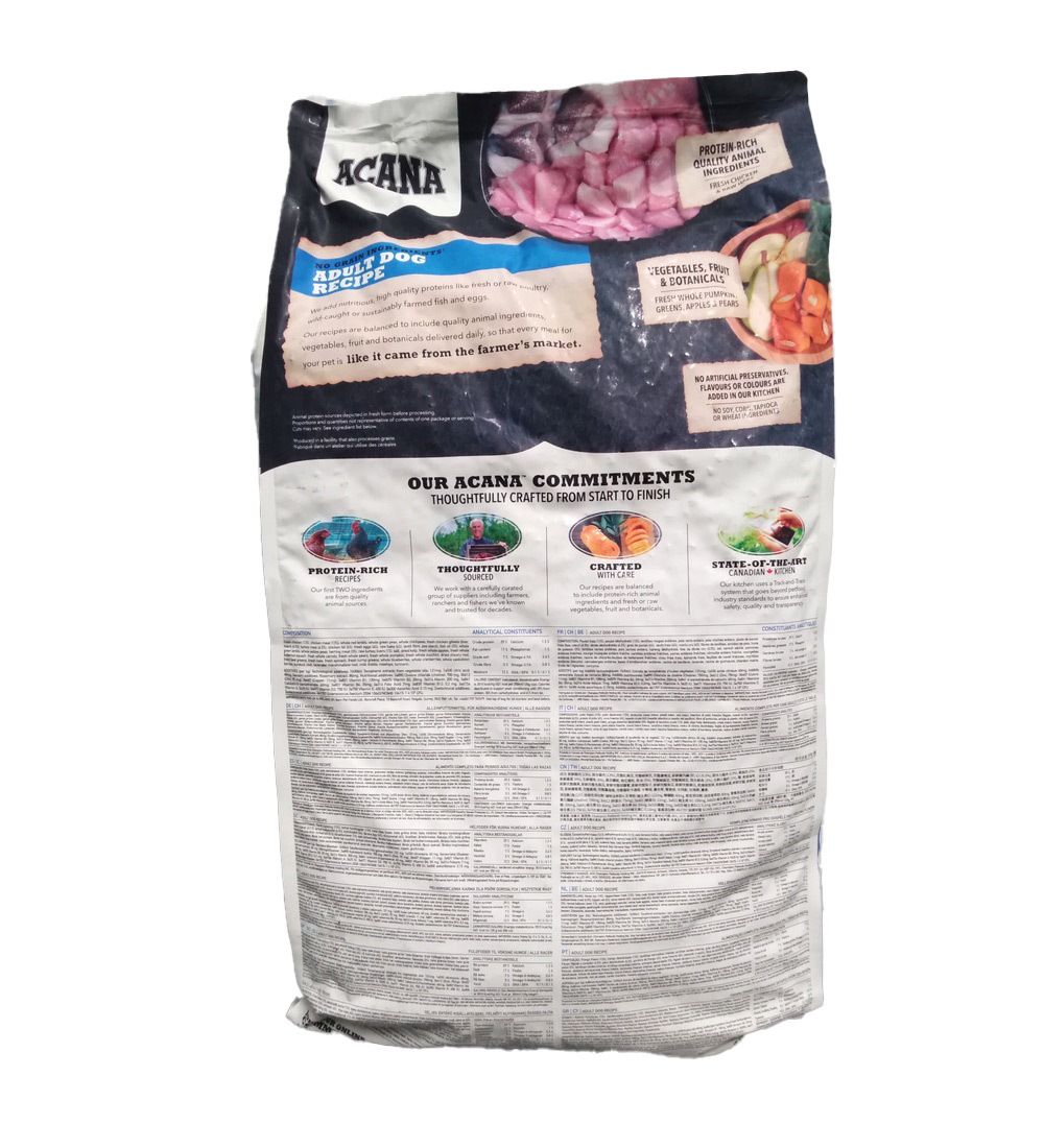 ACANA Adult Dog Recipe - Alimentation sèche pour Chien Adulte - Poulet ...